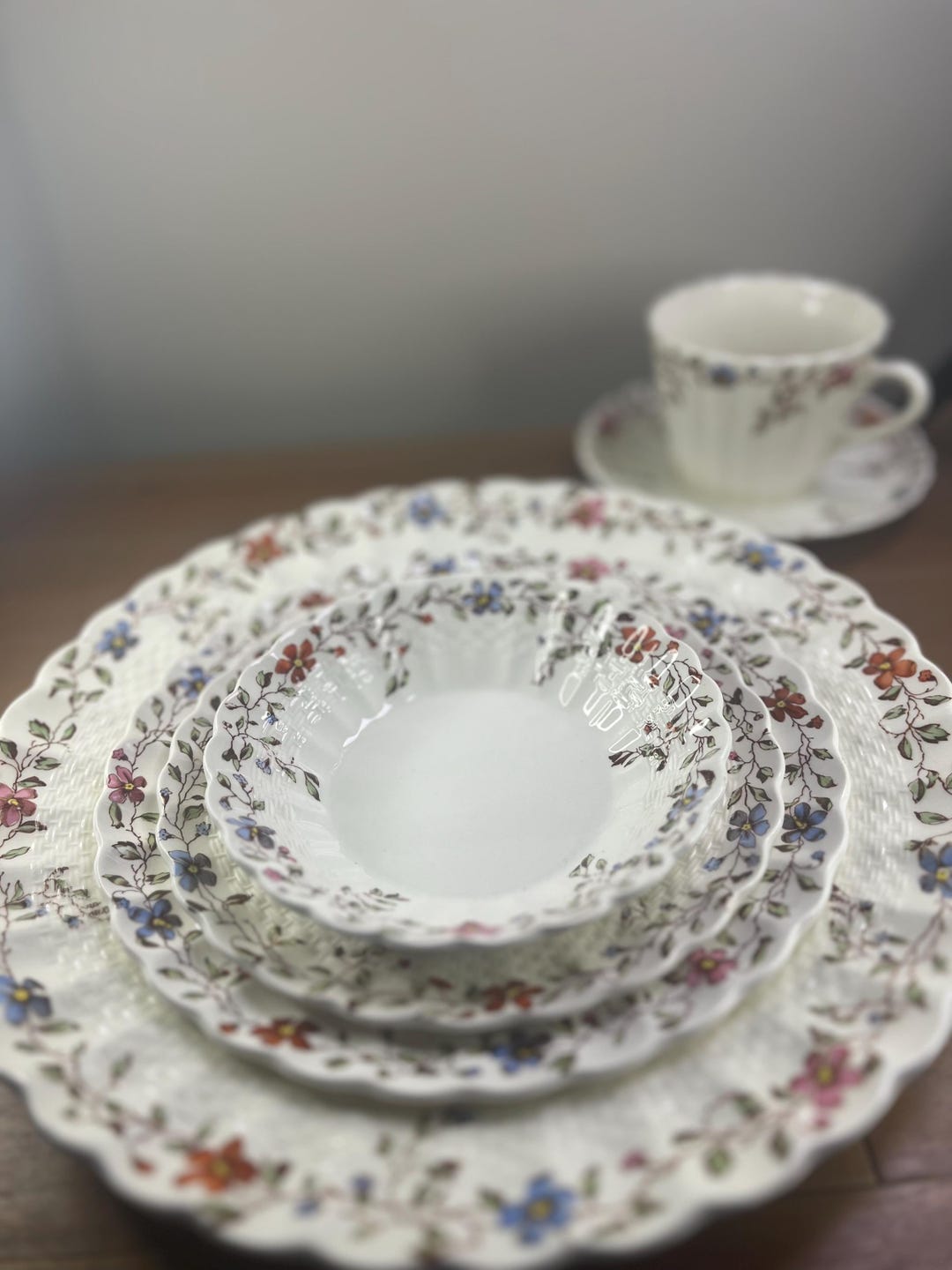 Spode “wicker Dale” Place Setting or Replacement Pieces – Vintage ...