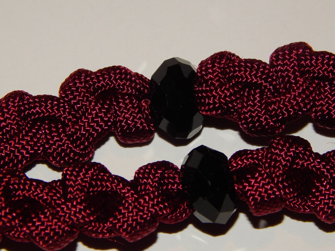 Maroon Paracord Id Badge Neck Lanyard, Maroon, Keychain Lanyard ...