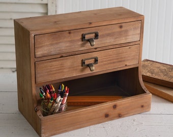 Wood Desktop Organizer Drawers - Etsy