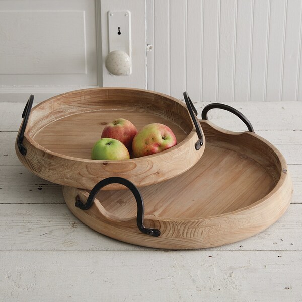 Wood Serving Tray With Handles - Etsy