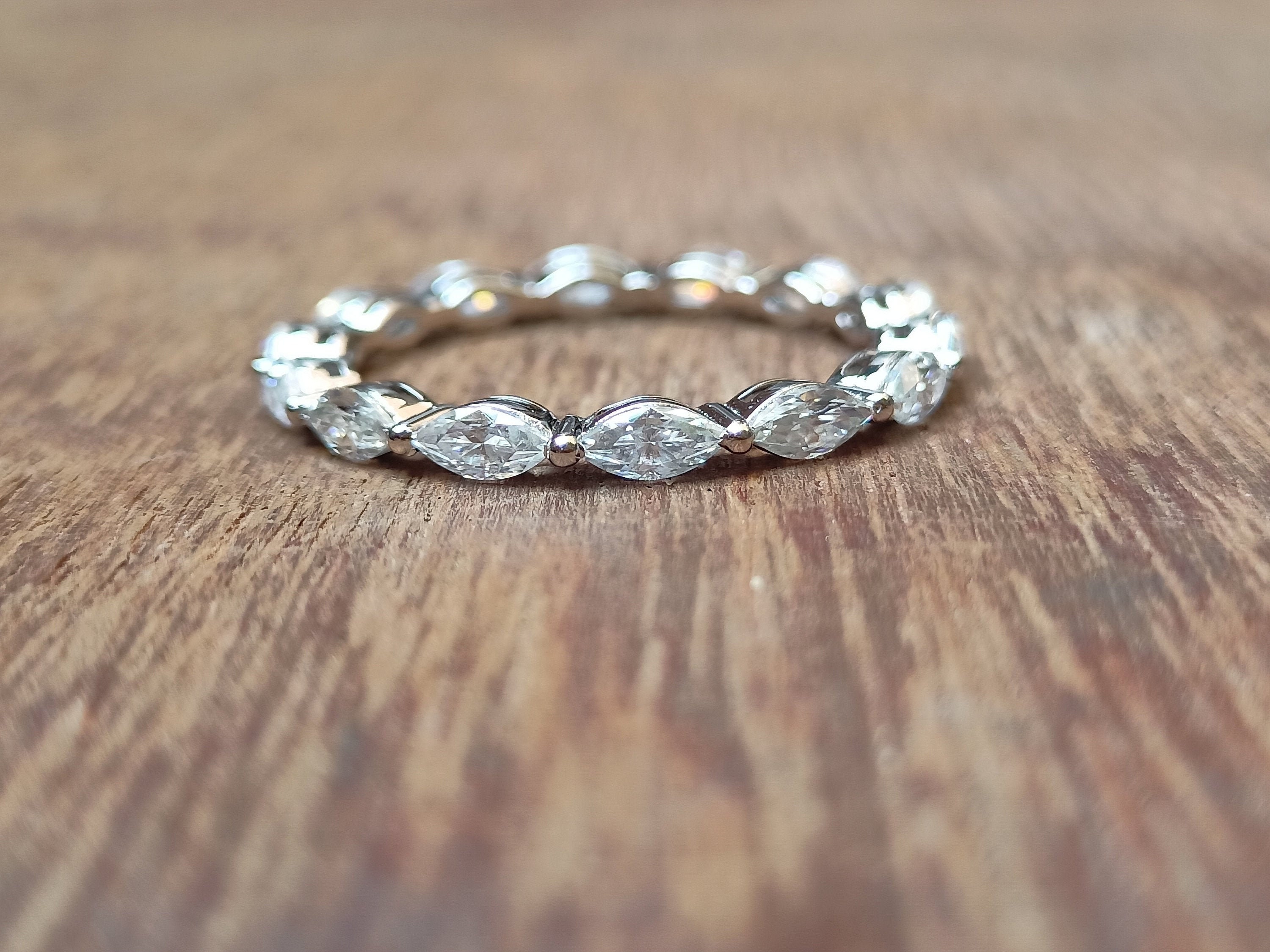 1.80 CT Marquise Diamond Band Anniversary Diamond Band | Etsy