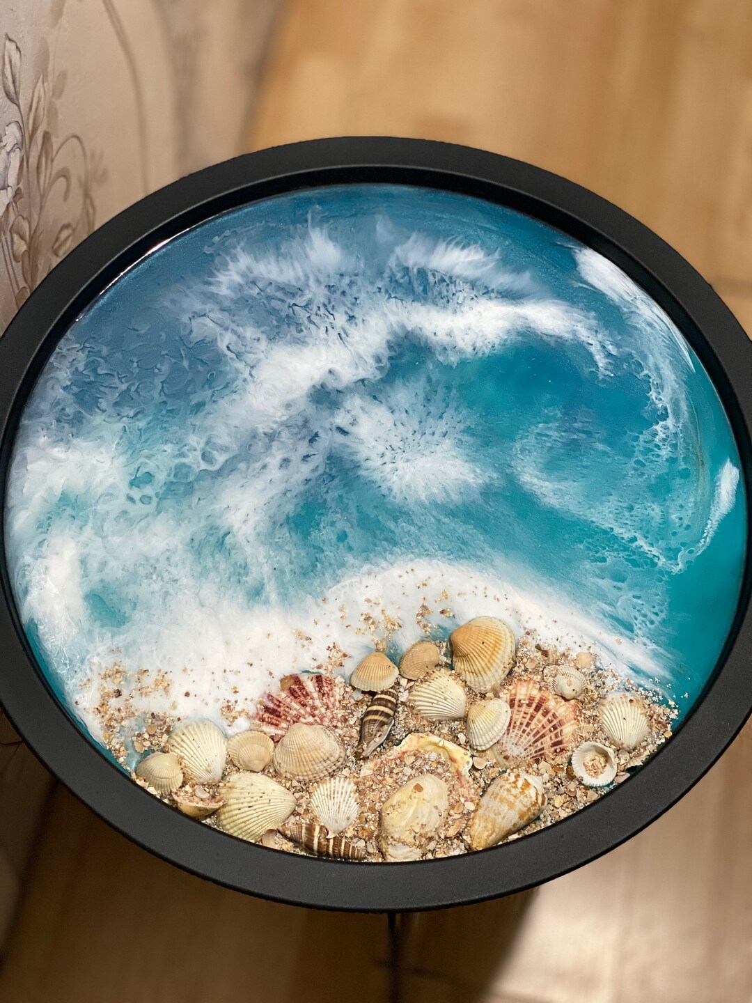 Ocean-inspired Epoxy Resin Coffee Table: A Tranquil Centerpiece - Etsy