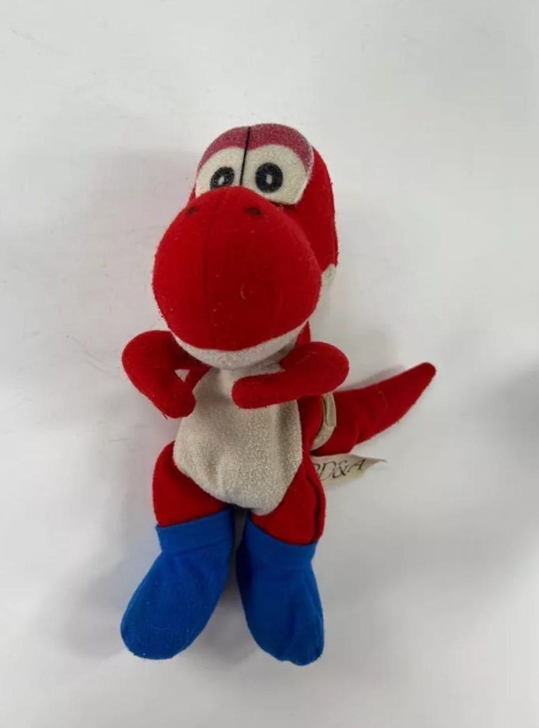 Rare Vintage Red Yoshi Yoshi's Story N64 Nintendo BD&A Beanie Plush Toy ...