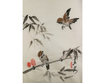 Chinese Sparrow - Etsy