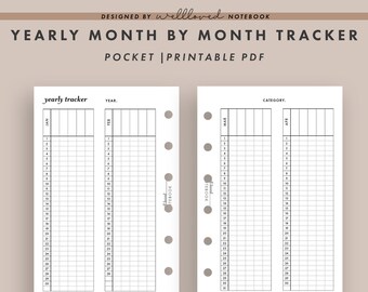 Pocket Month Tracker - Etsy