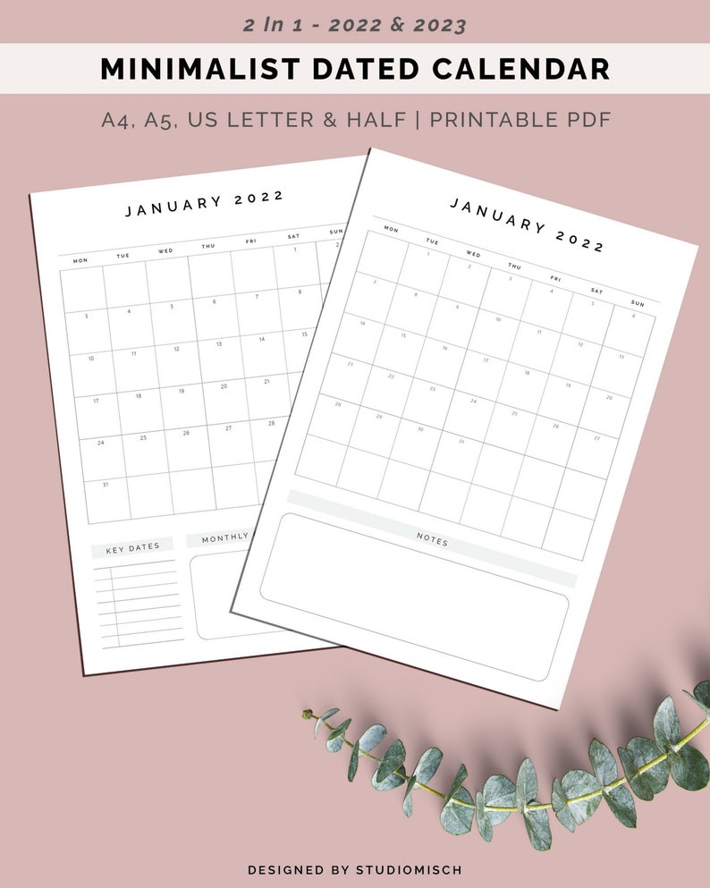 2022 2023 Monthly Planner Printable Agenda Insert Etsy 2022-2023-monthly-planner-printable-agenda-insert-etsy