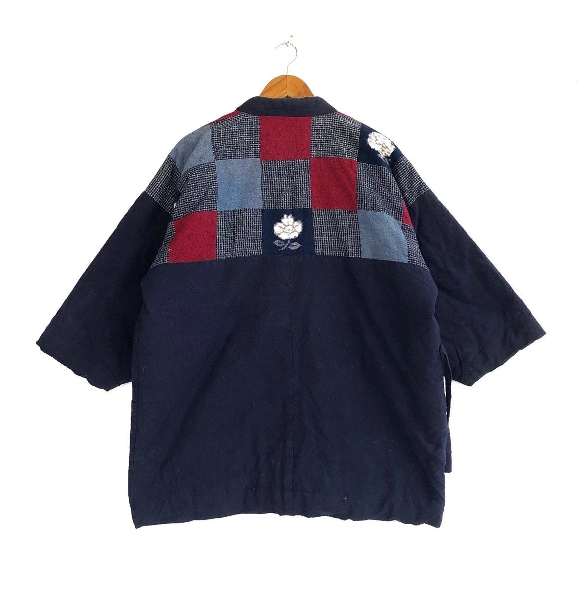 Japanese Traditional Kimono Indigo Patchwork Quilted Jacket | Etsy