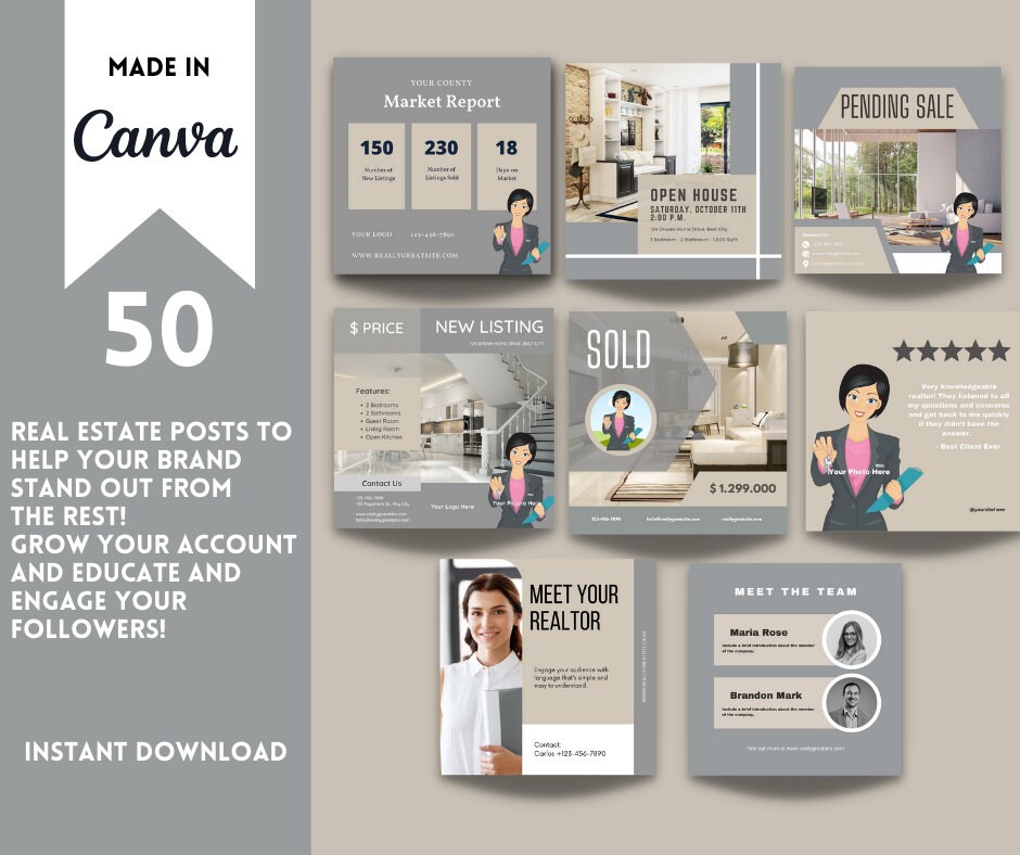 50 Real Estate Agent Social Media Posts | Real Estate Marketing ...