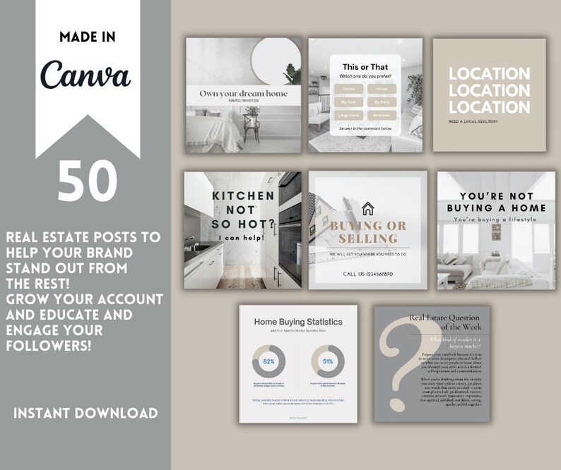 50 Real Estate Agent Social Media Posts | Real Estate Marketing ...