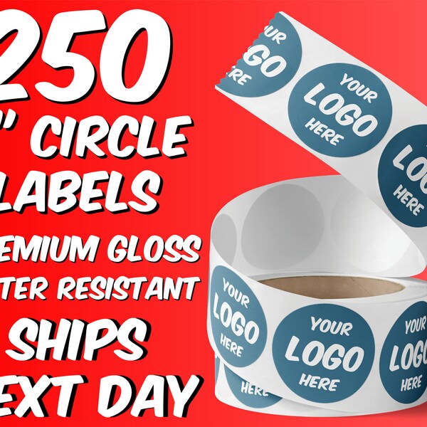 Circle Labels - Etsy