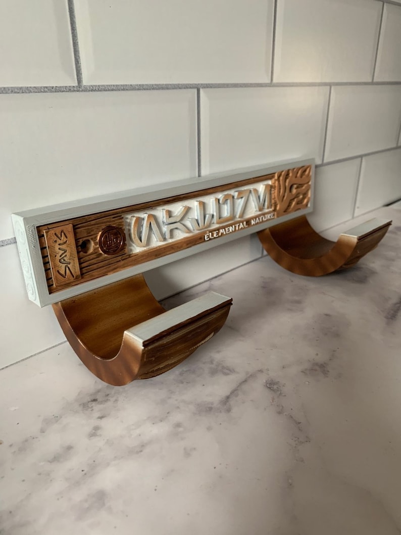 Savi's Lightsaber Wall Mount Display Rack elemental - Etsy