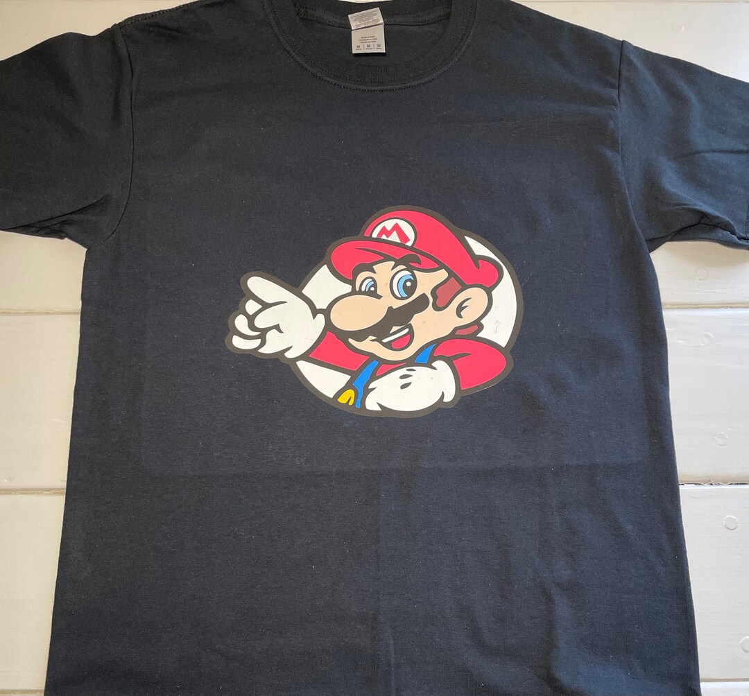 Mario T-shirt Custom T-shirt Super Mario Brothers T-shirt - Etsy