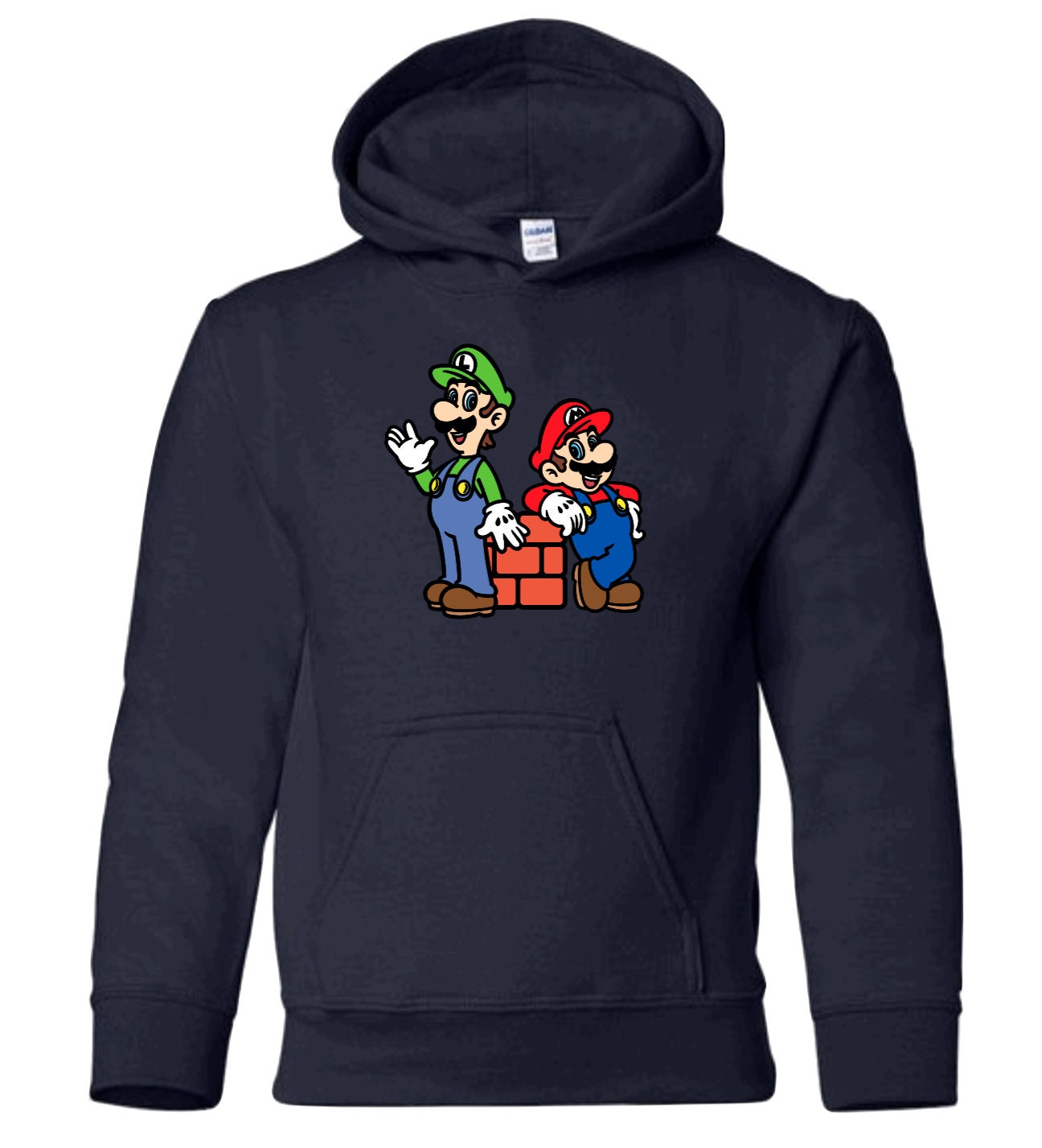 Super Mario Brothers Hoodie, Mario Hoodie, Custom Hoodie, Custom ...