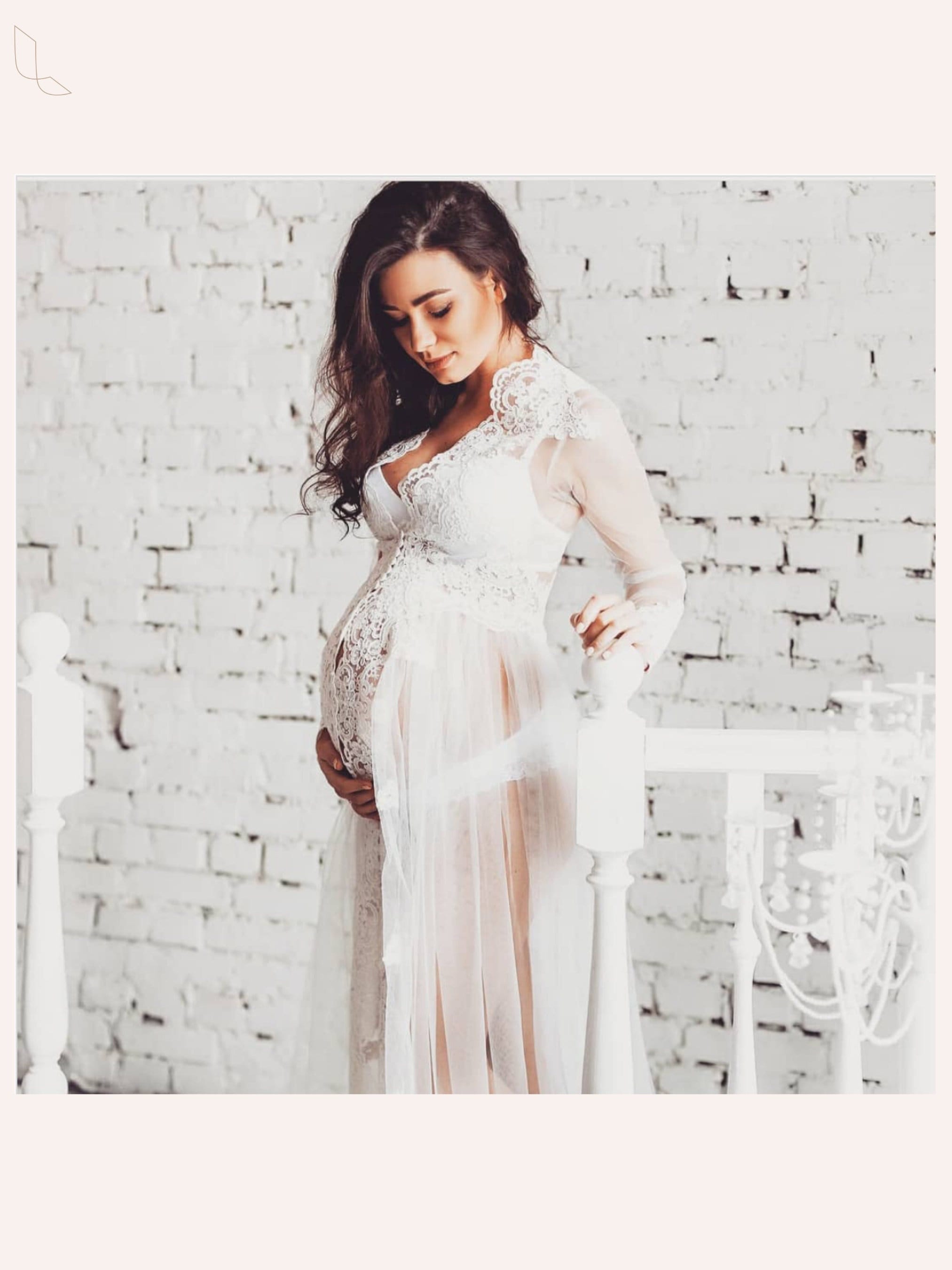 Lace Maternity Gown Photography Maternity Long Dress for - Etsy
