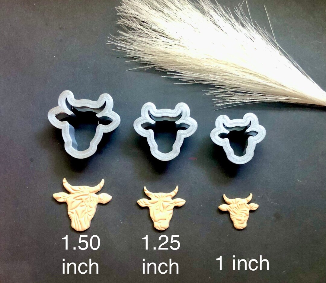 Cow Head Clay Cutter: Western Cookie Cutters - Etsy