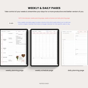 2024 Digital Planner, Portrait Planner, 2024 Dated Planner, Hyperlinked ...