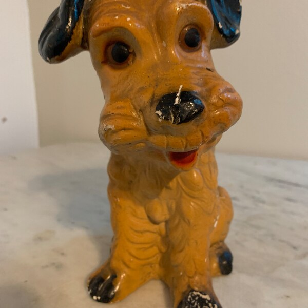 Vintage Chalk Dog - Etsy
