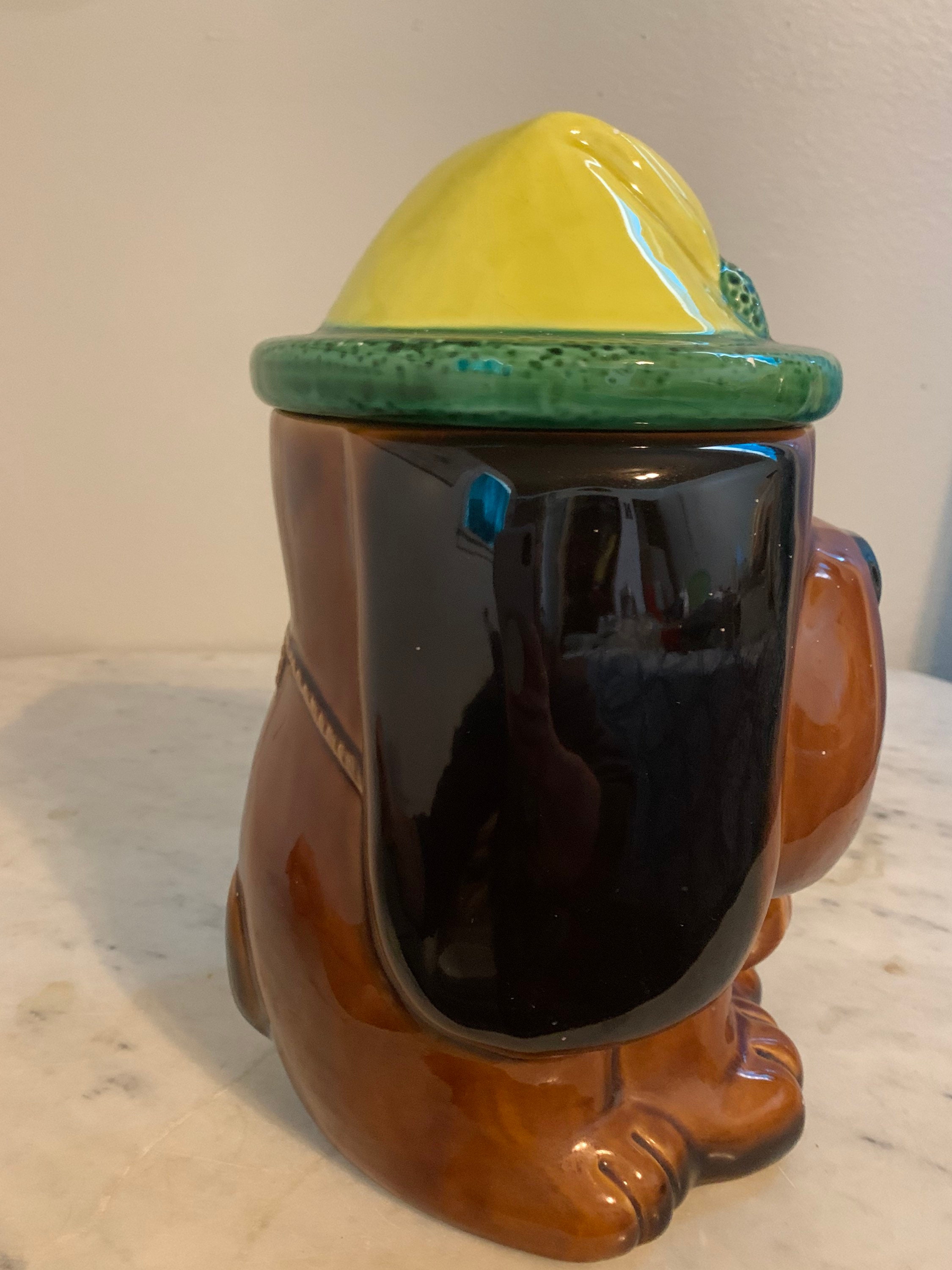 Vintage Saint Bernard Cookie Jar - Etsy