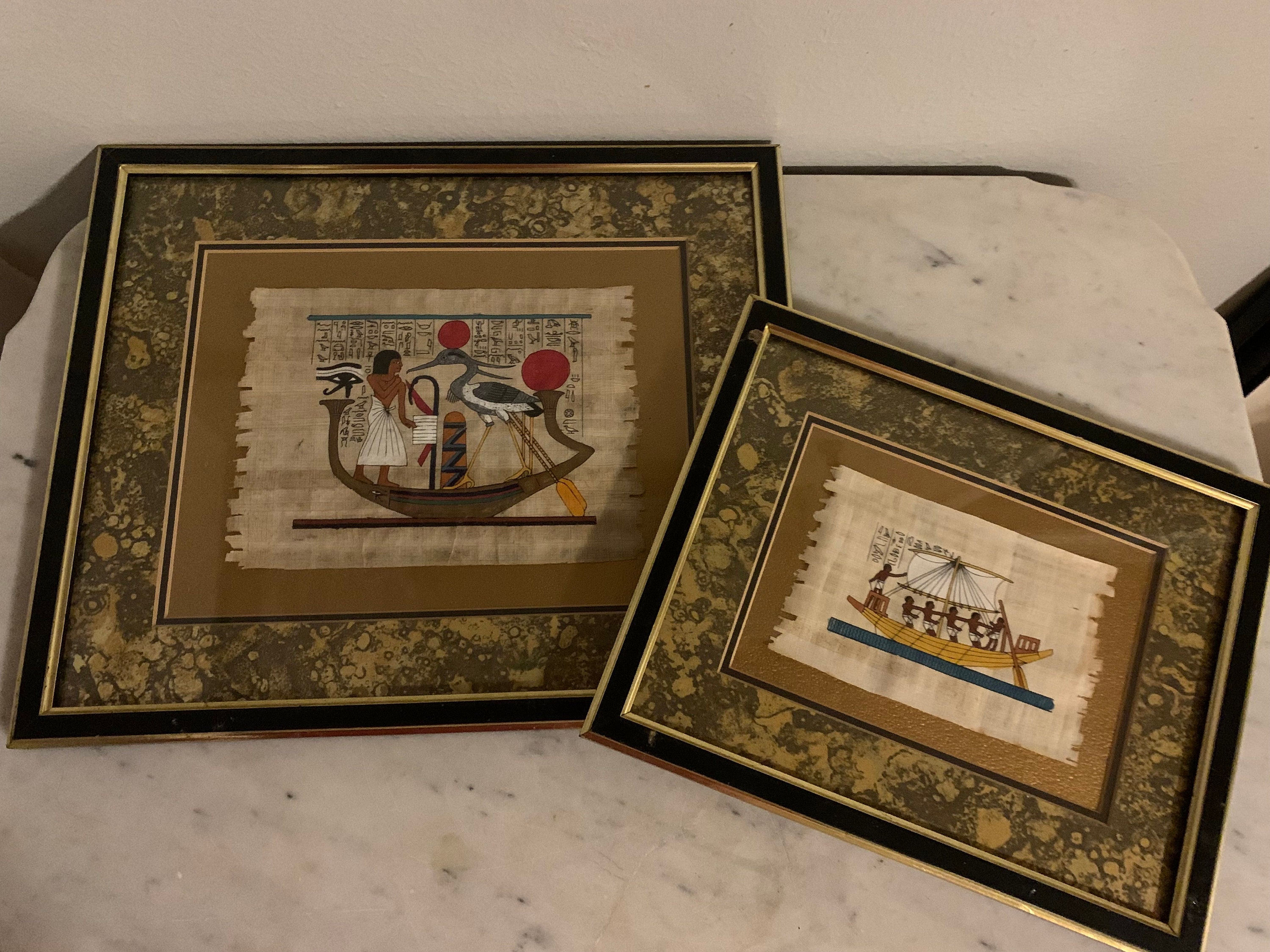 Egyptian Framed Papyrus Art - Etsy