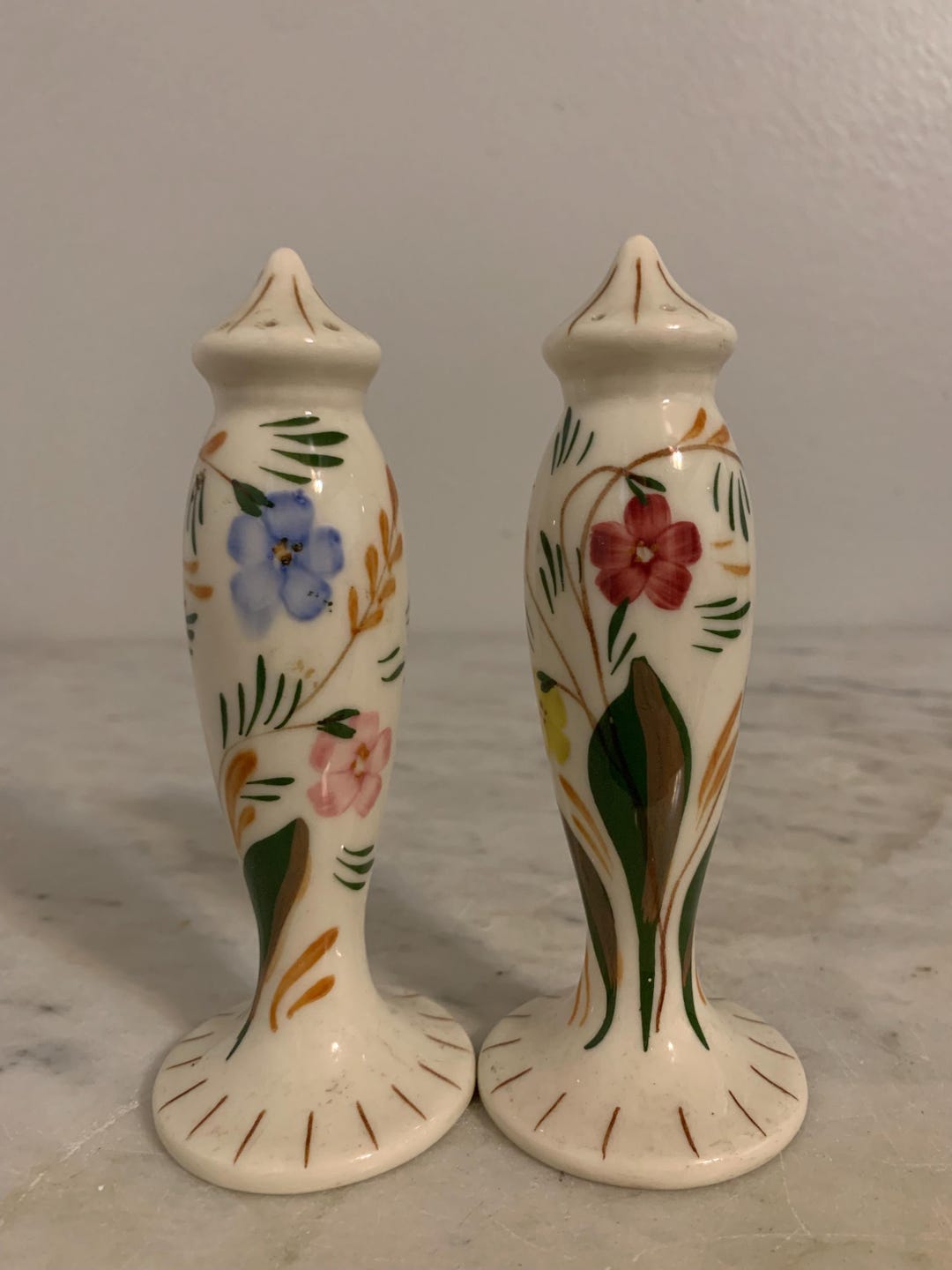Blue Ridge Pottery Heirloom Salt and Pepper Shakers - Etsy