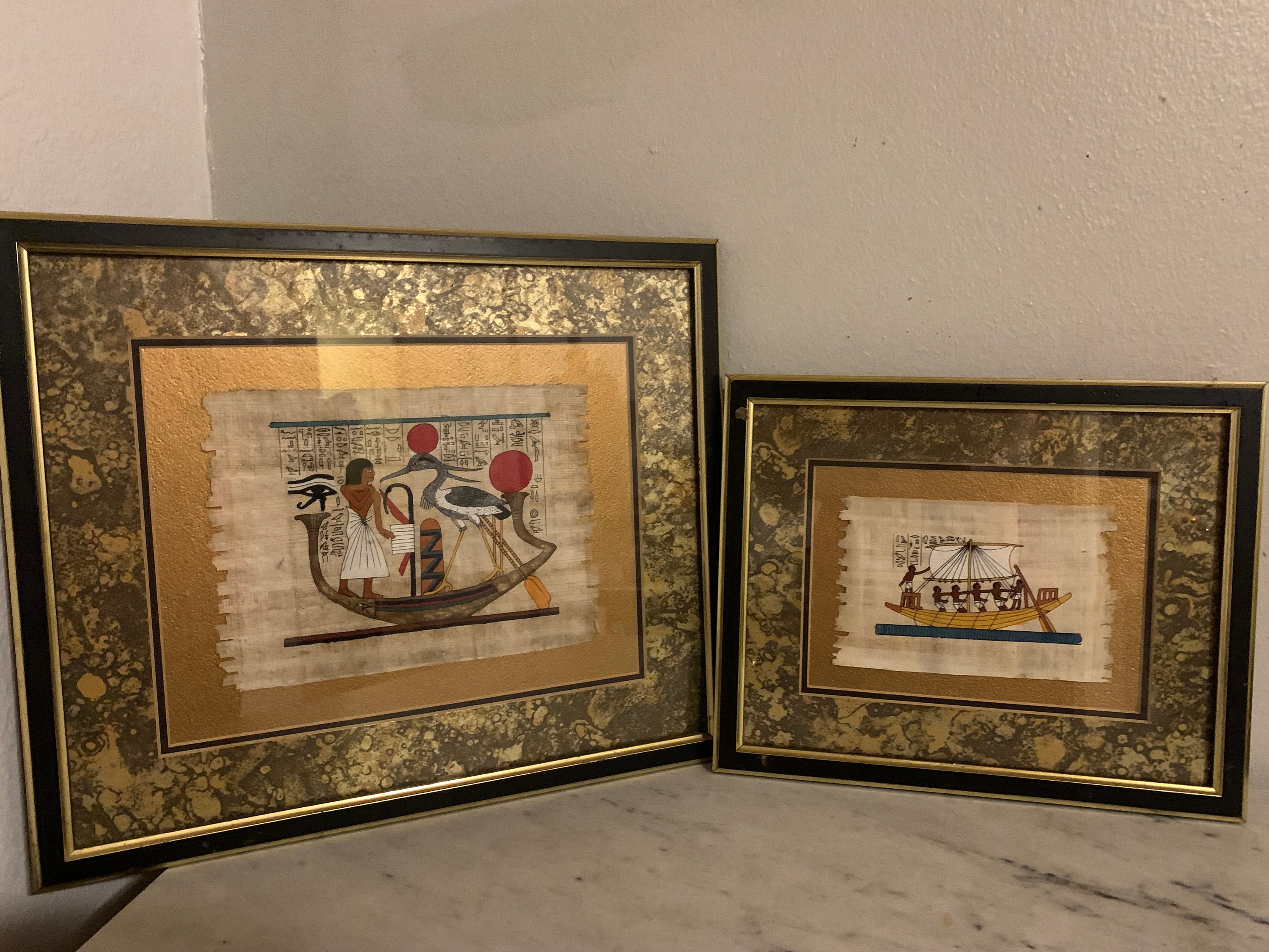 Egyptian Framed Papyrus Art - Etsy