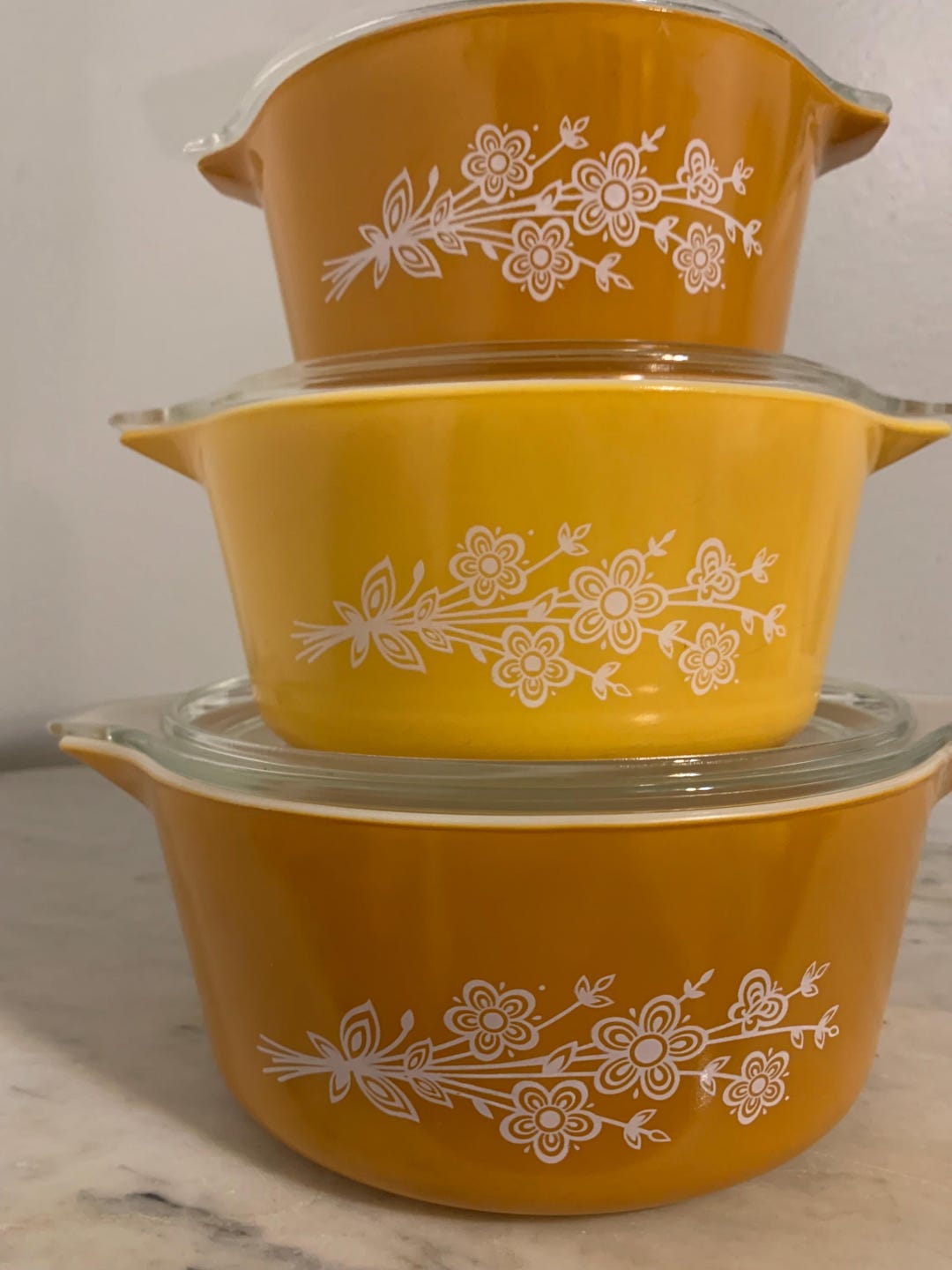 Pyrex Butterfly Gold Redesign Casseroles - Etsy