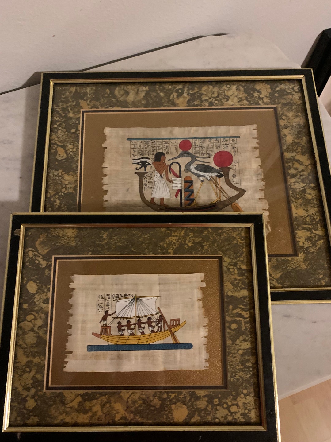 Egyptian Framed Papyrus Art - Etsy