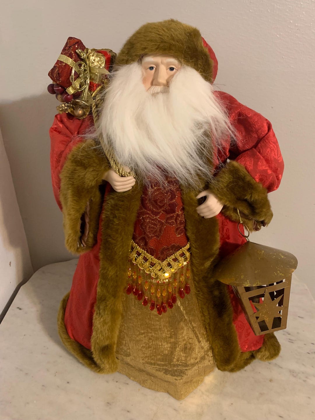 Vintage Santa Tree Topper/centerpiece - Etsy