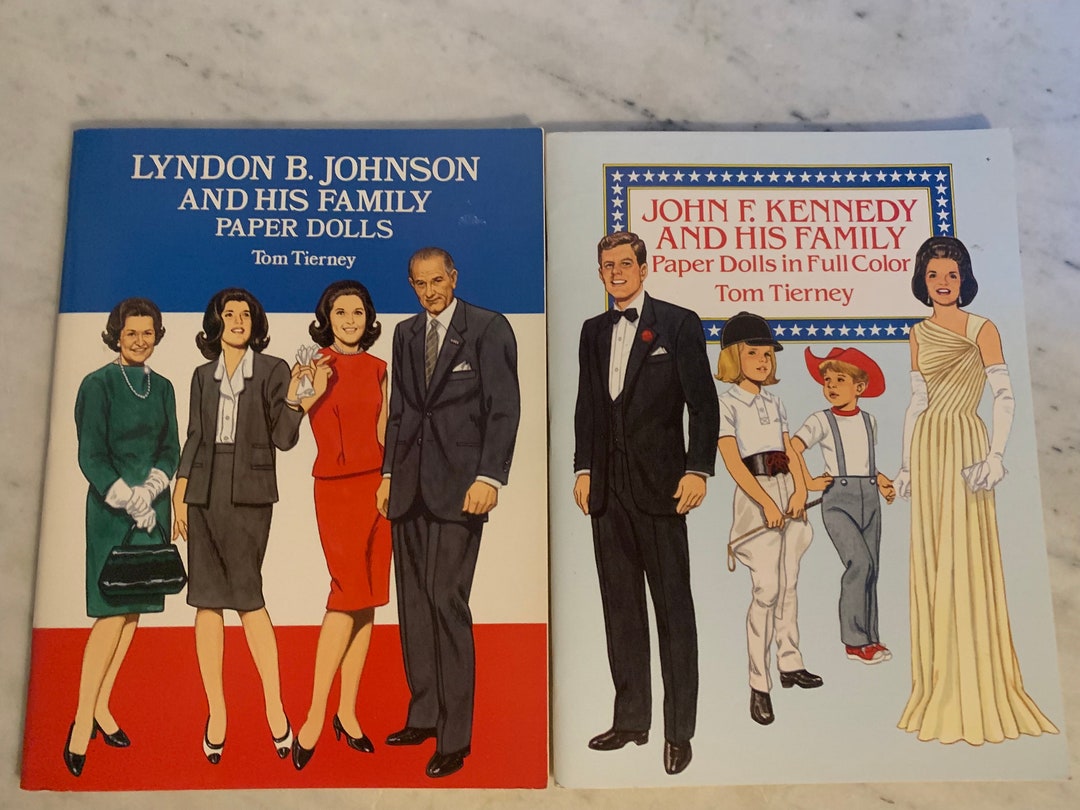 Vintage Presidential Paper Dolls JFK&LBJ - Etsy
