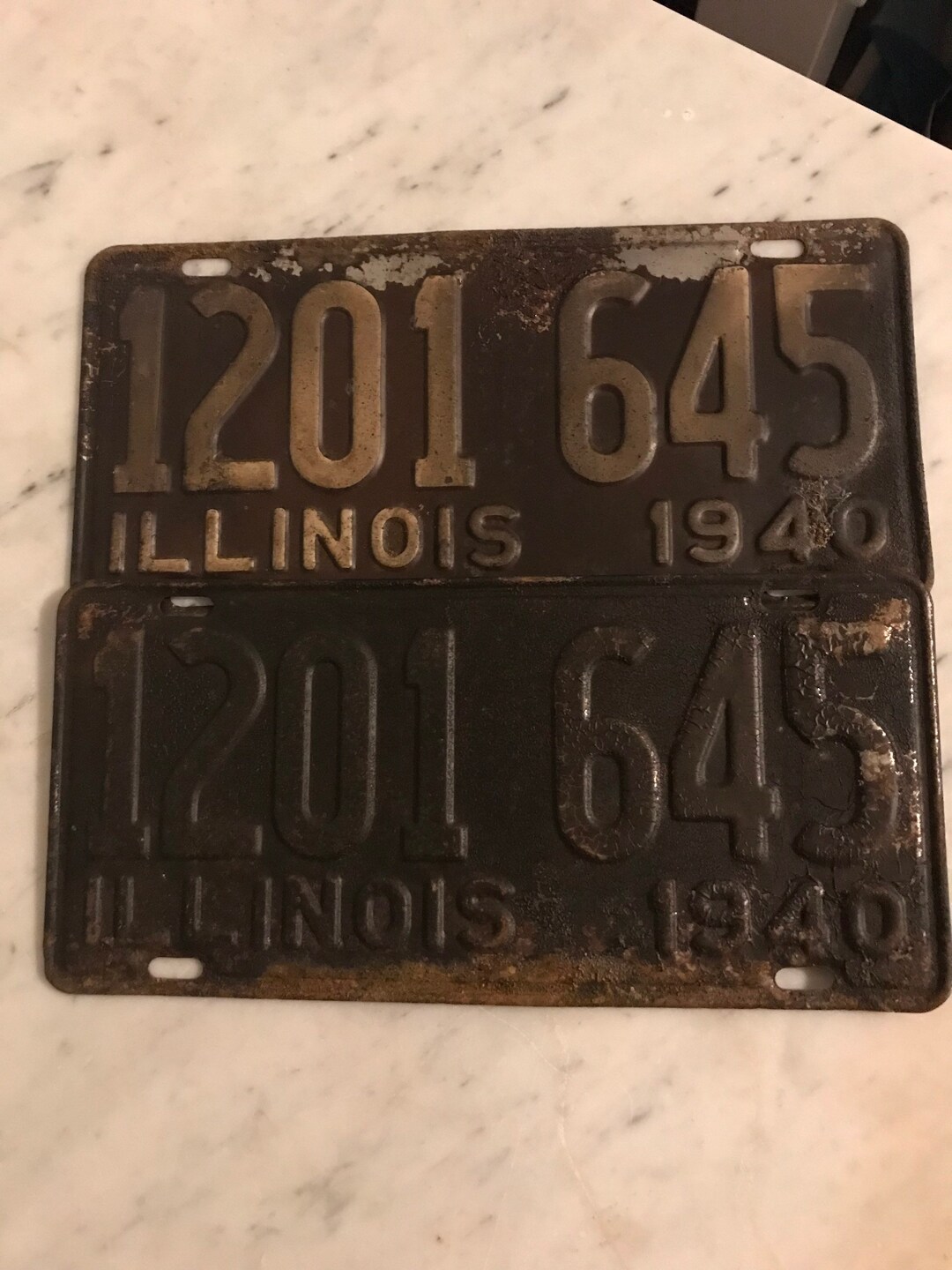 1940’s Matching Illinois Plates - Etsy