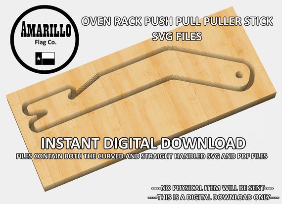 DIGITAL FILE Oven Rack Push Pull Stick Hot Rack Handle Cooking - Etsy ...