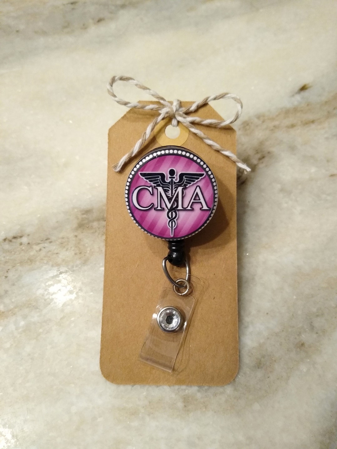 Pink CMA Retractable Badge Reel Badge Holder ID Holder - Etsy
