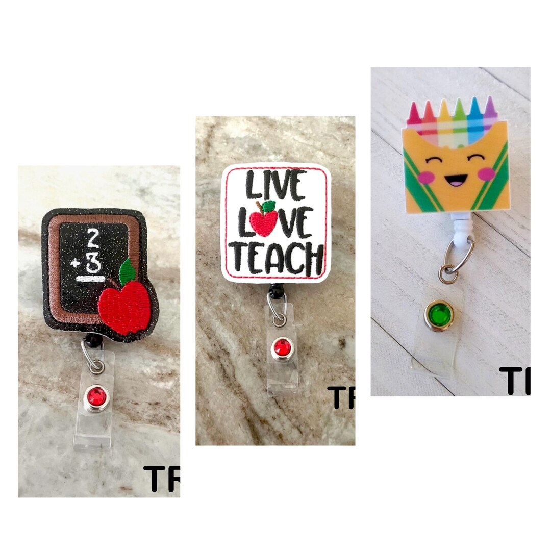 Teacher Retractable Badge Reels - Etsy