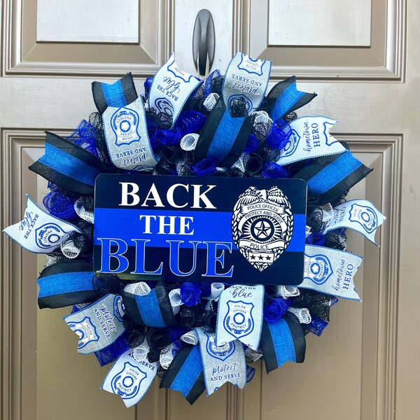 Police Wreath - Etsy