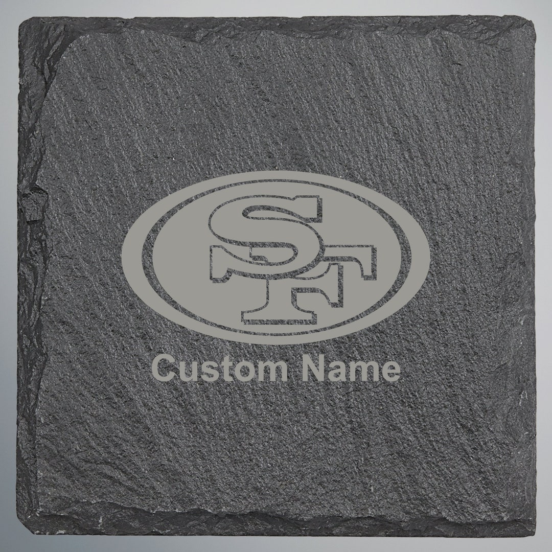 Four (4) San Francisco 49ers Engraved Slate Drink Coasters Set - Etsy