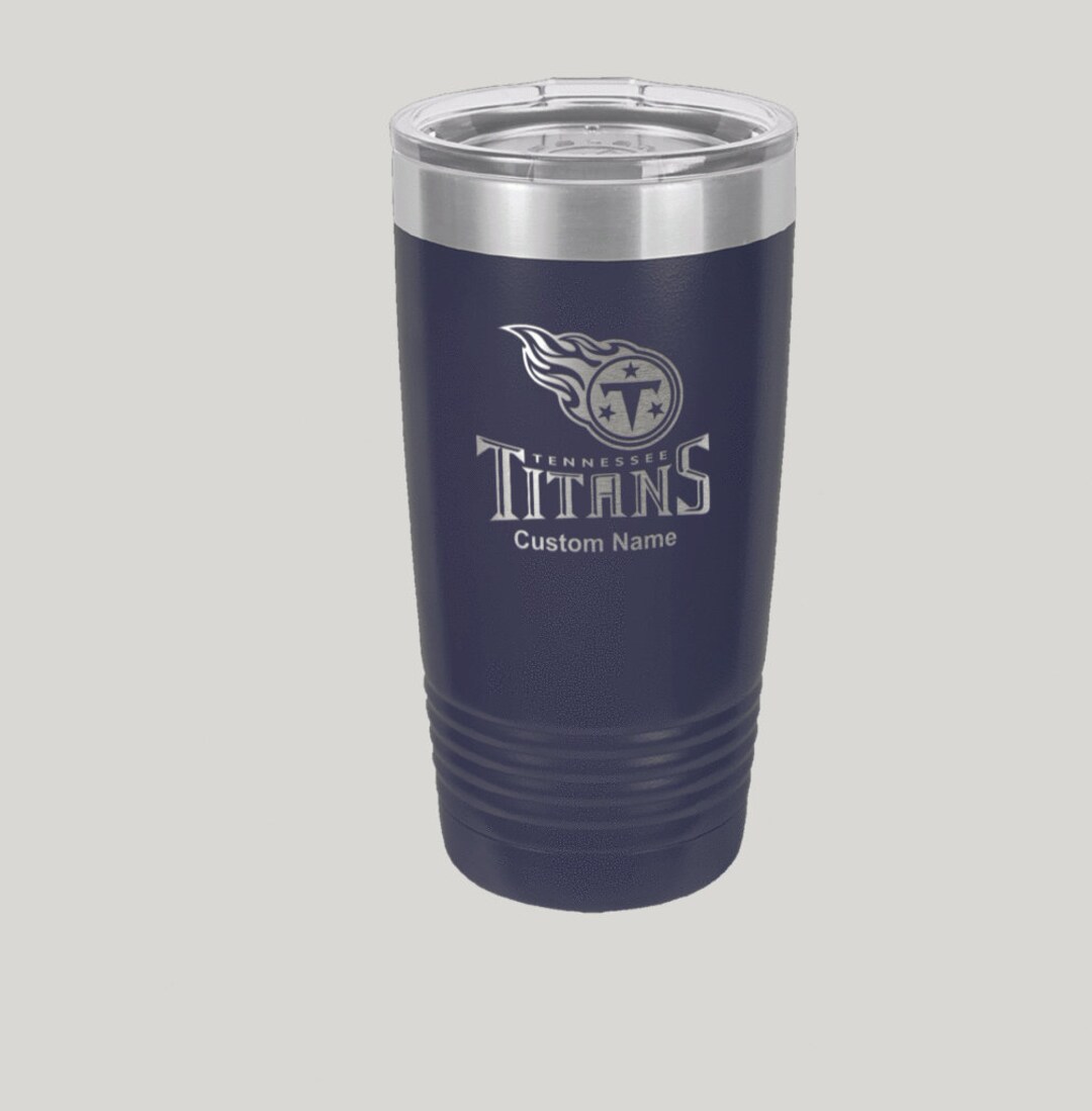 20oz Tennessee Titans Custom Engraved Travel Mug - Etsy