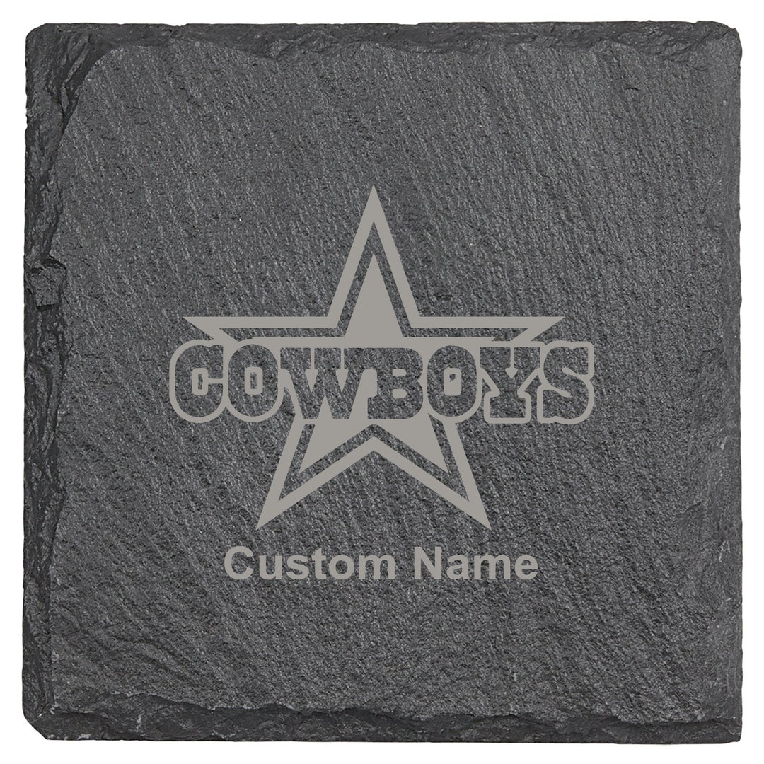 Four 4 Dallas Cowboys Custom Engraved Slate Drink Coasters - Etsy