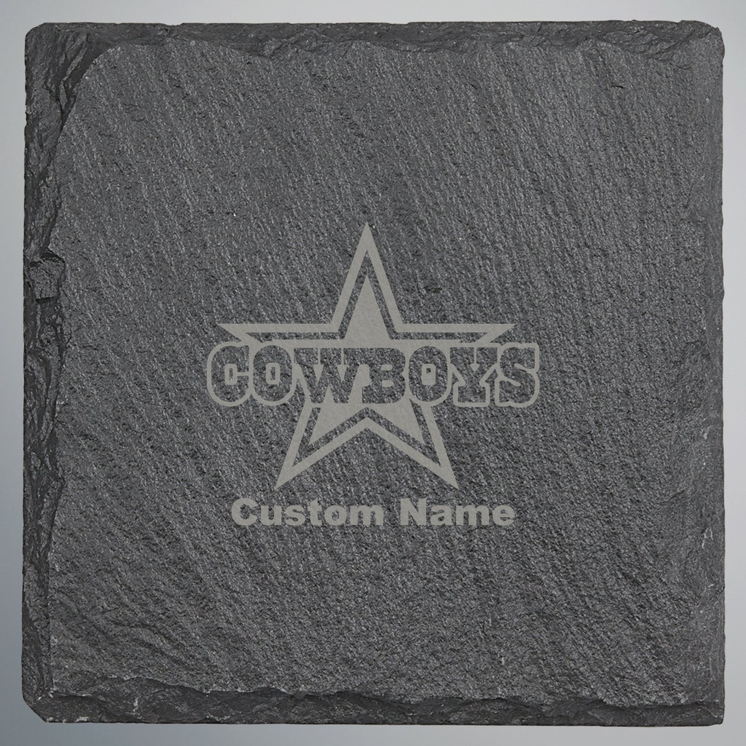 Four (4) Dallas Cowboys Engraved Slate Drink Coasters Set - Etsy