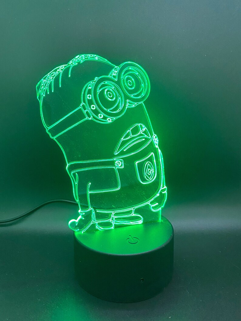 Custom Minions 3D LED Acrylic Light Lamp FREE | Etsy