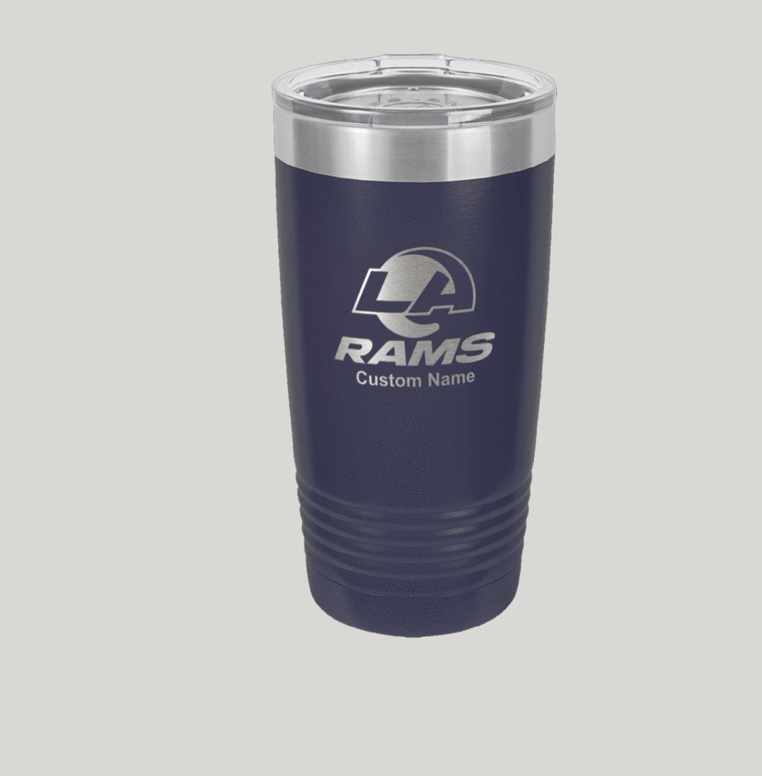 20oz Los Angeles Rams Custom Engraved Travel Mug - Etsy