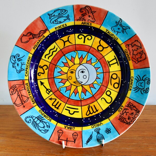Ceramic Zodiac Plate - Etsy