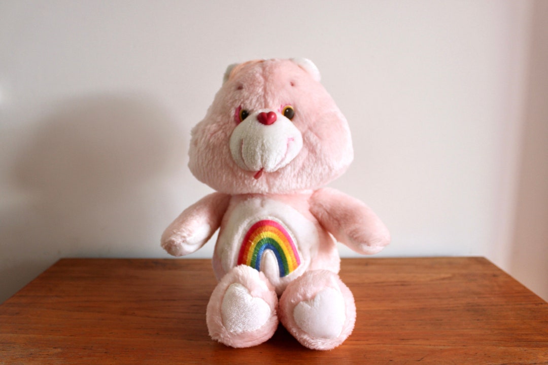 Retro Cheer Bear 1983 Retro Care Bear Cheer Bear Plush - Etsy
