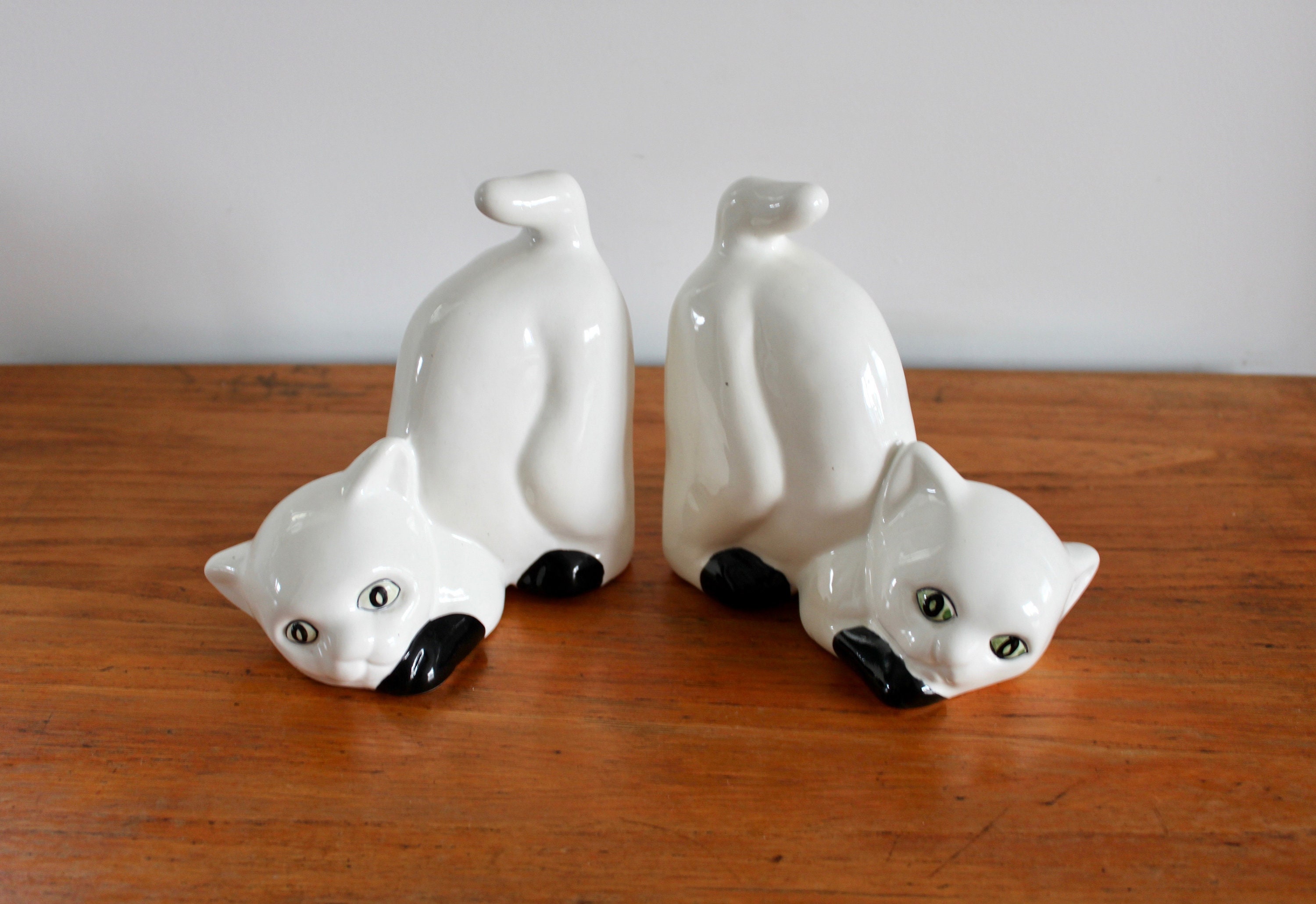 Ceramic Cat Bookends Ceramic Bookends Vintage Bookends Cat | Etsy