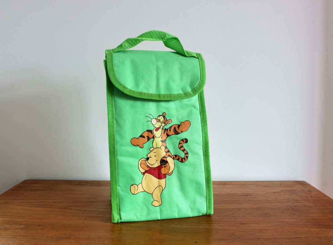 Retro Green Winnie the Pooh Lunch Bag 90s Lunch Storage, Packed Lunch ...