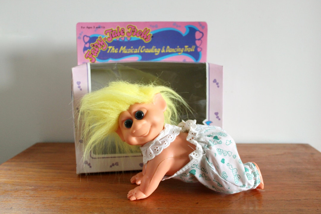 RARE Fairy Tale Trolls the Musical Crawling and Dancing Troll ...