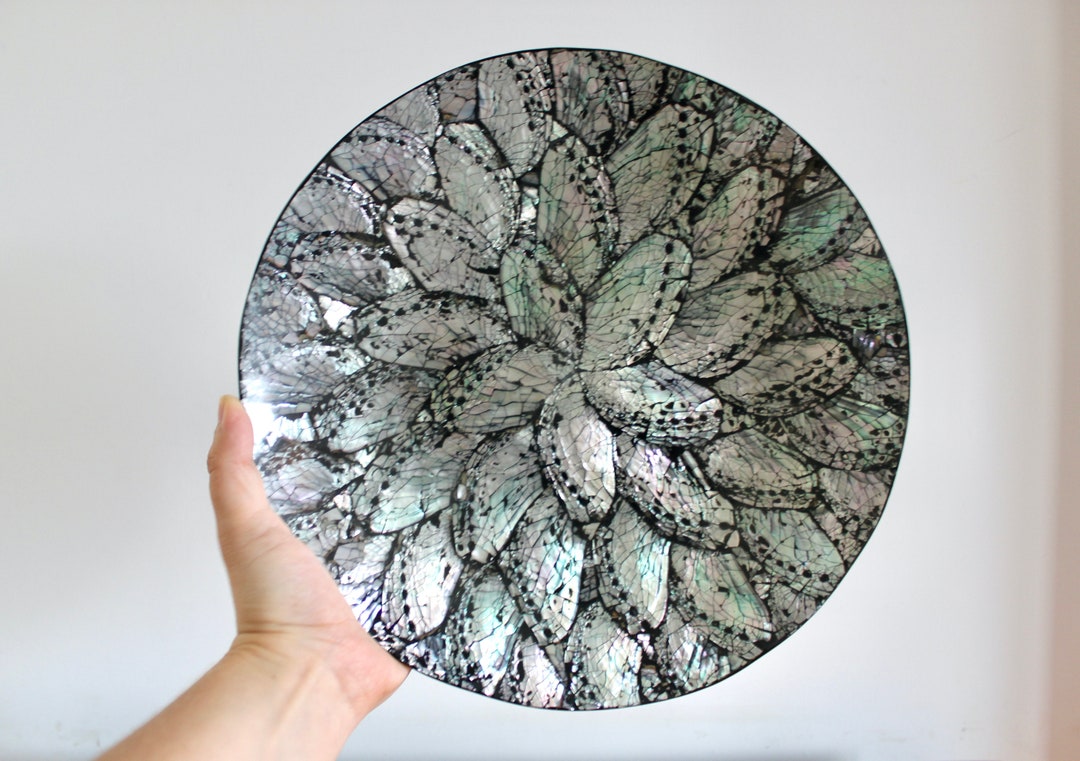 Abalone Shell Decorative Dish Abalone Shell Mosaic, Statement Piece ...
