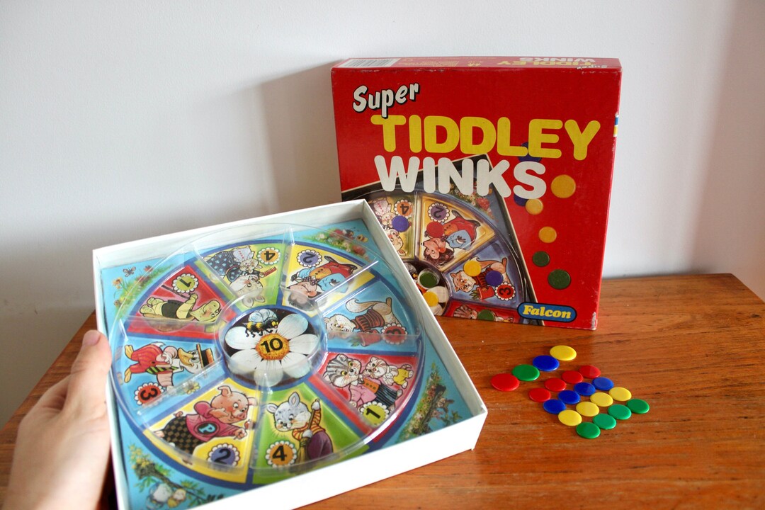 Vintage Falcon Super Tiddley Winks Retro Tiddley Winks, Christmas Games ...