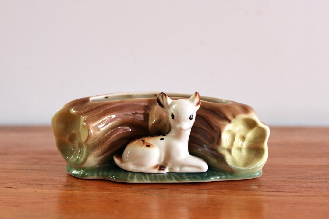 Hornsea Fauna Deer Vase Made in England, 1960 Homeware, Kitsch Home ...
