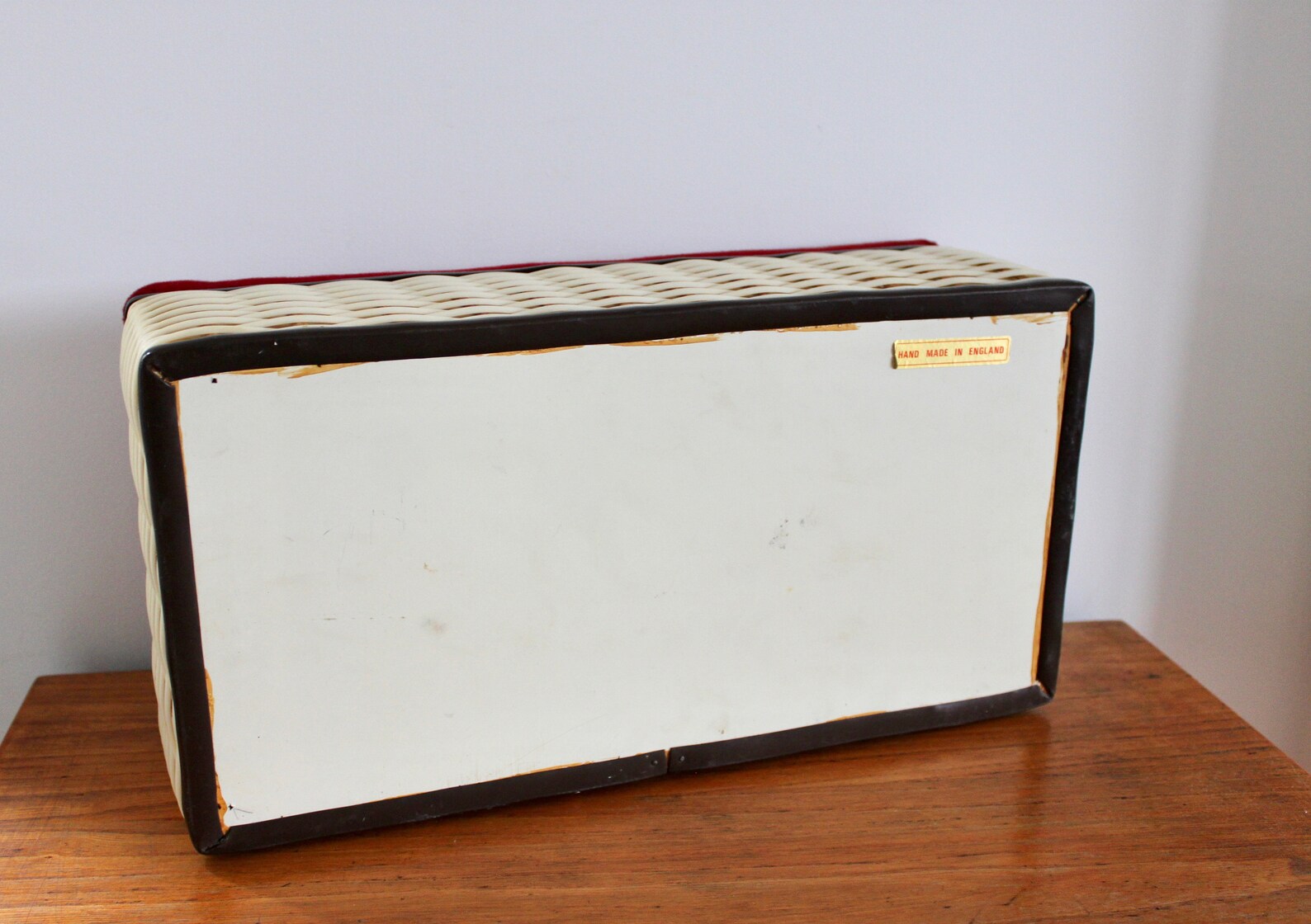 Vintage Woven Red Sewing Box Mid Century 1960s Retro Sewing - Etsy