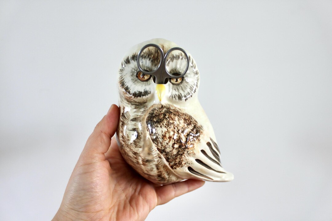 Babbacombe Pottery Sitting Cat String Dispenser & Scissor Holder 1970s ...